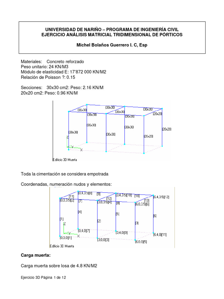Ejercicio 3D | PDF | Rigidez | Mecánica