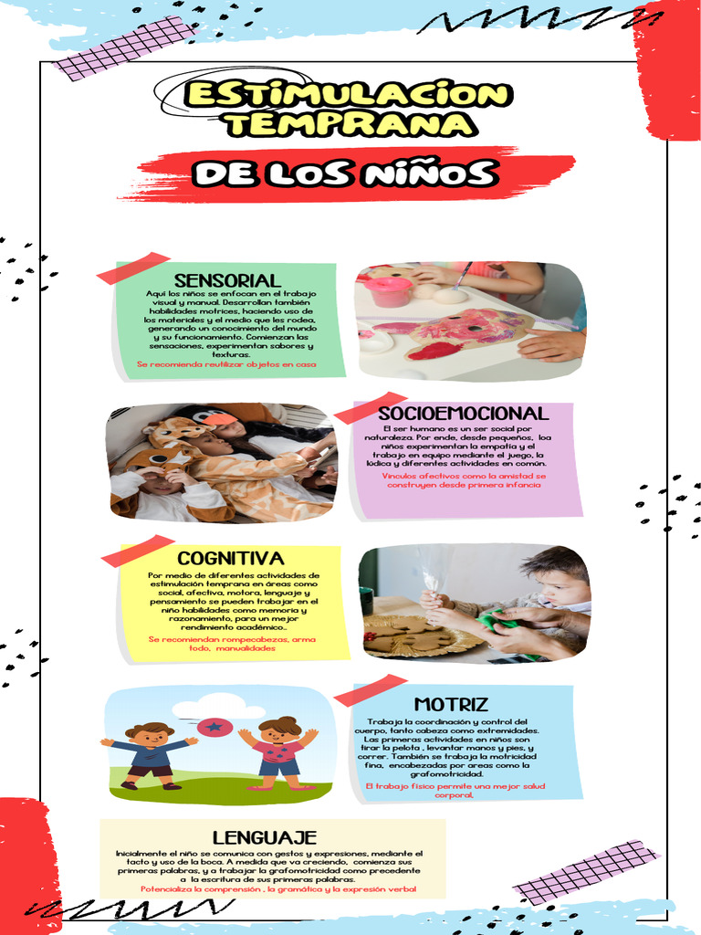 Infografía Estimulación Temprana | PDF | Psicología cognitiva | Ciencia cognitiva