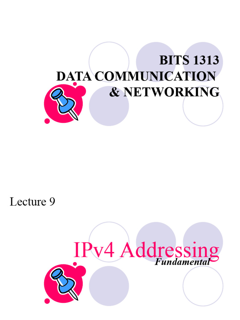 Lec 09 IPv4 Addressing Lec 10 IPv4 Subnetting | PDF | Ip Address | Computer Network