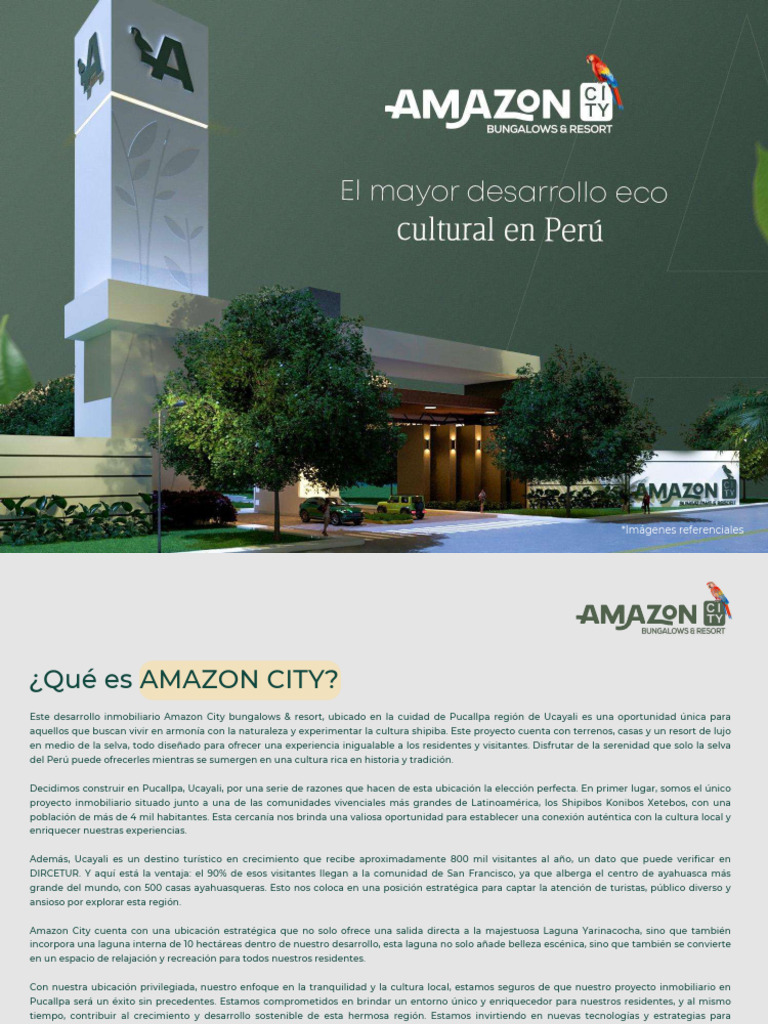 Brochure Amazon City General | PDF | Perú | Turismo
