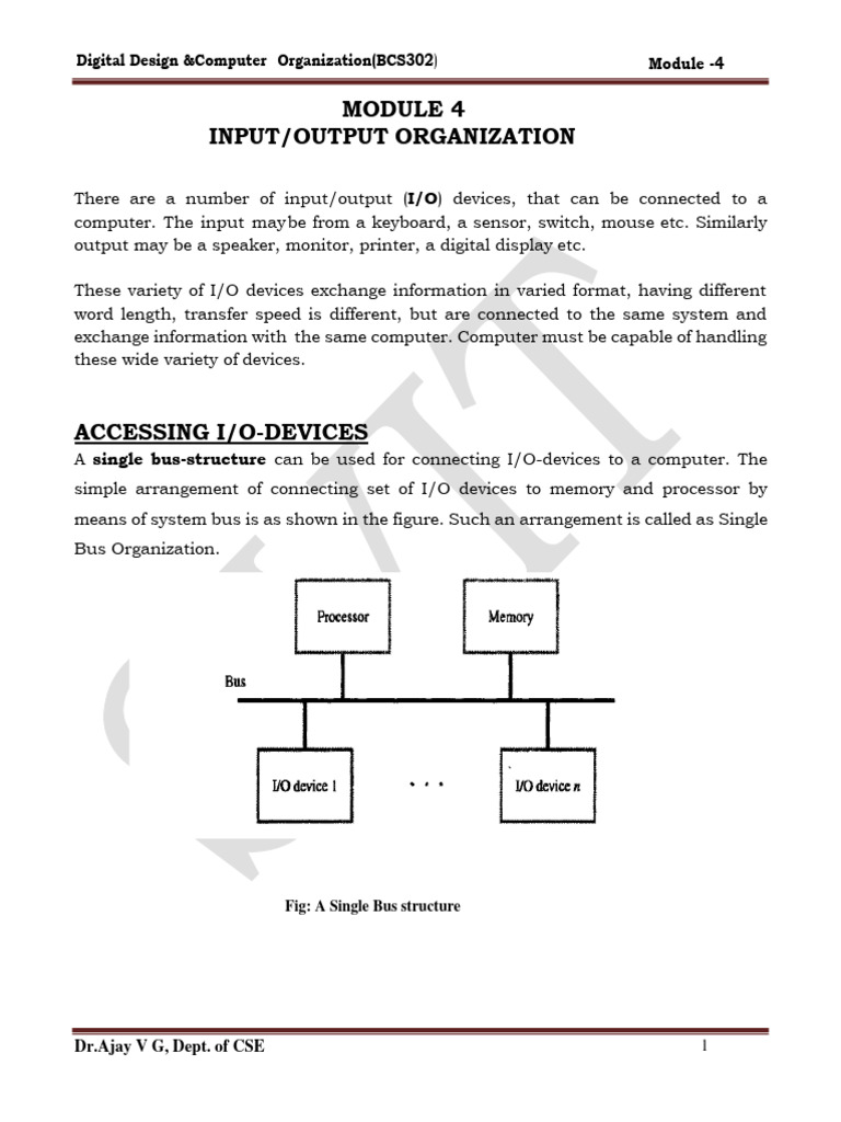 M4 Notes | PDF | Input/Output | Cpu Cache
