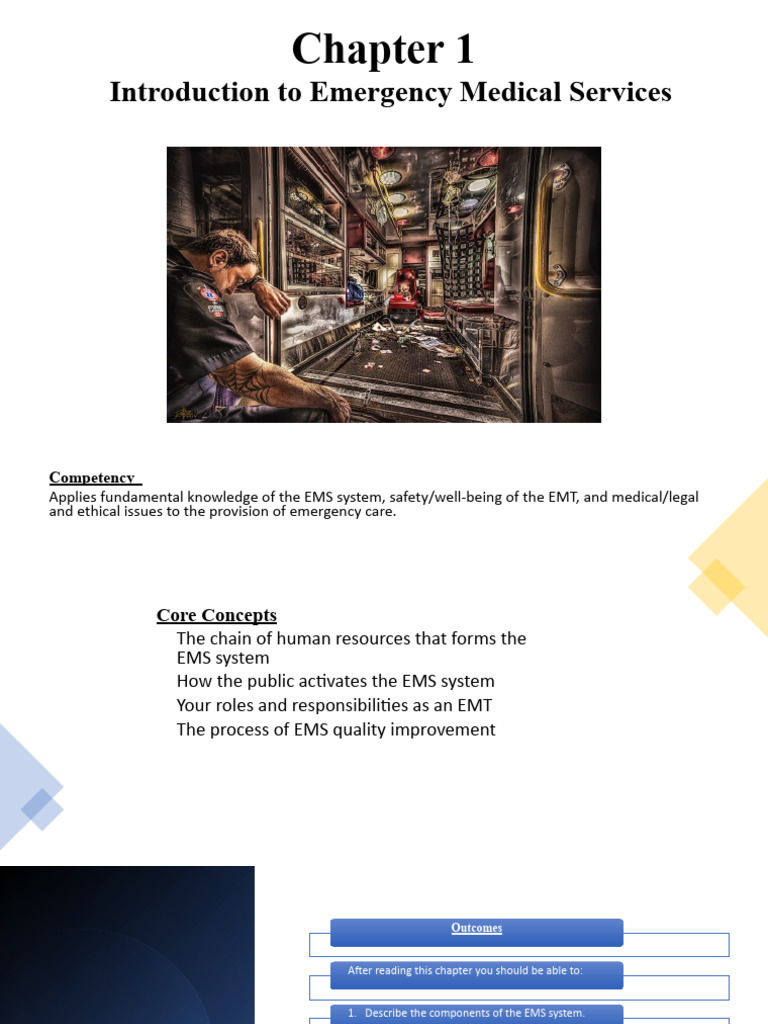 EMT Chapter 1 | PDF | Emergency Medical Services | Emergency Medical ...
