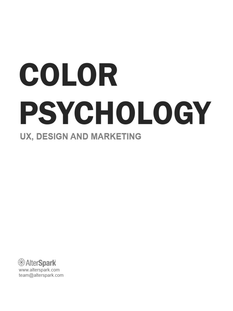 COLOR PSYCHOLOGY | PDF | Color | Light