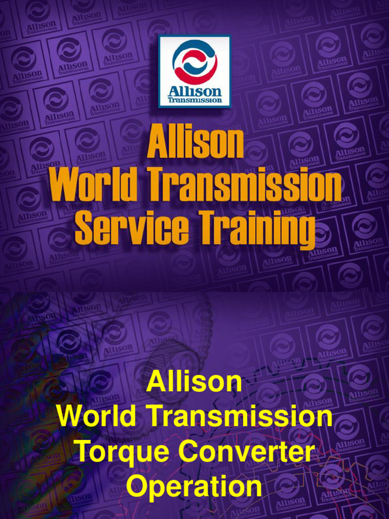 Allison WT Torque Converter Training Guide | PDF | Motor Vehicle ...
