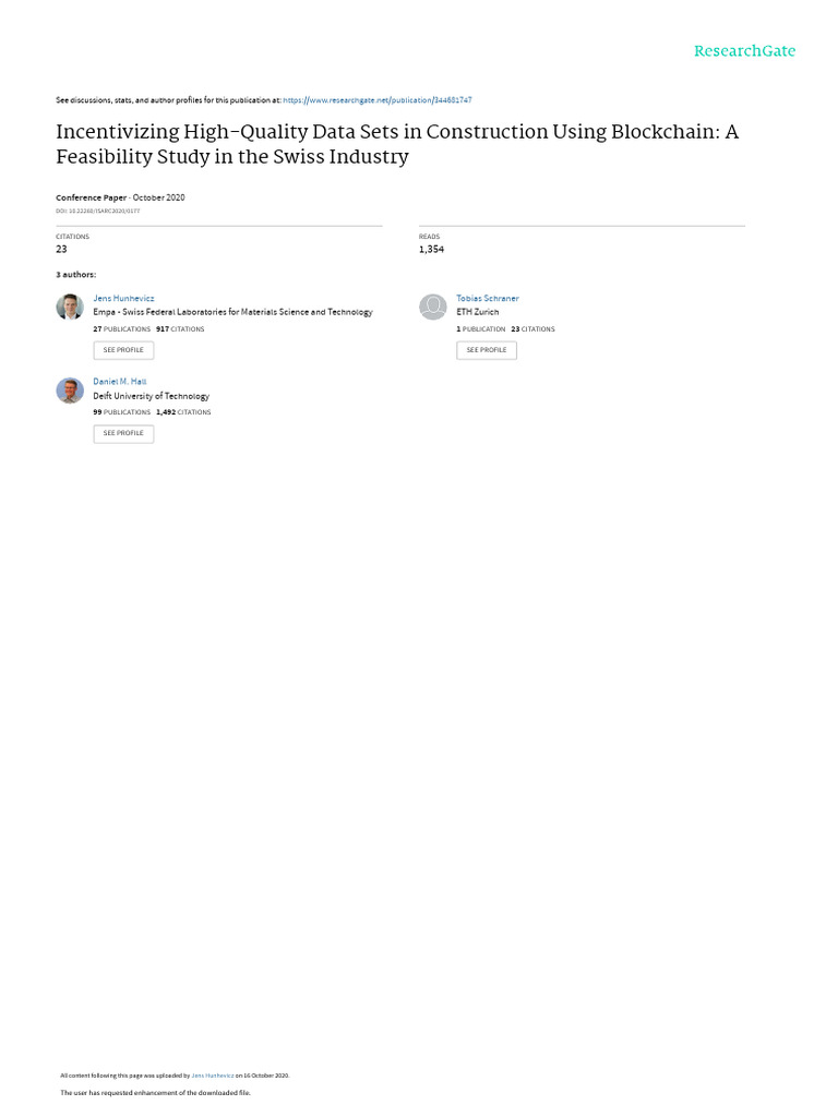 ISARC 2020 Paper 131 | PDF | Building Information Modeling | System