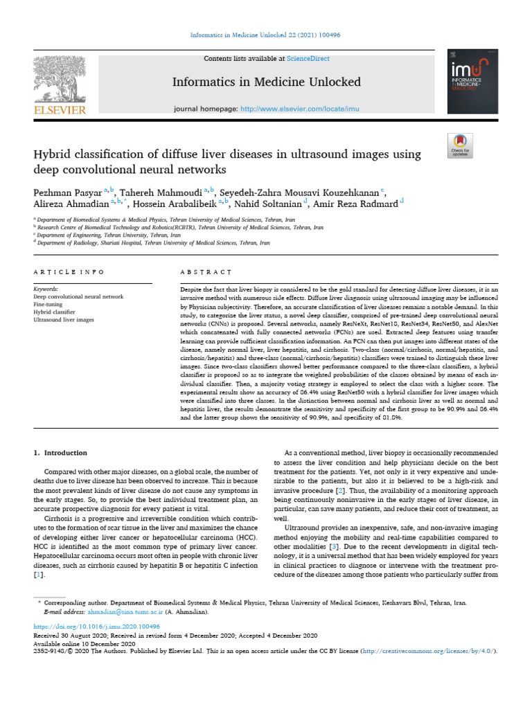 03-2021-P_Pasyer-Hybrid classification of diffuse liver diseases | Download Free PDF | Deep ...