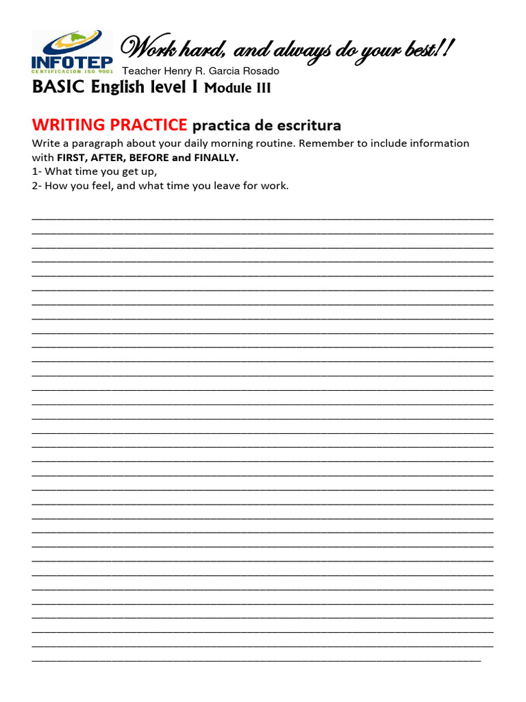 ESCRITURA Final Activity Module III | PDF