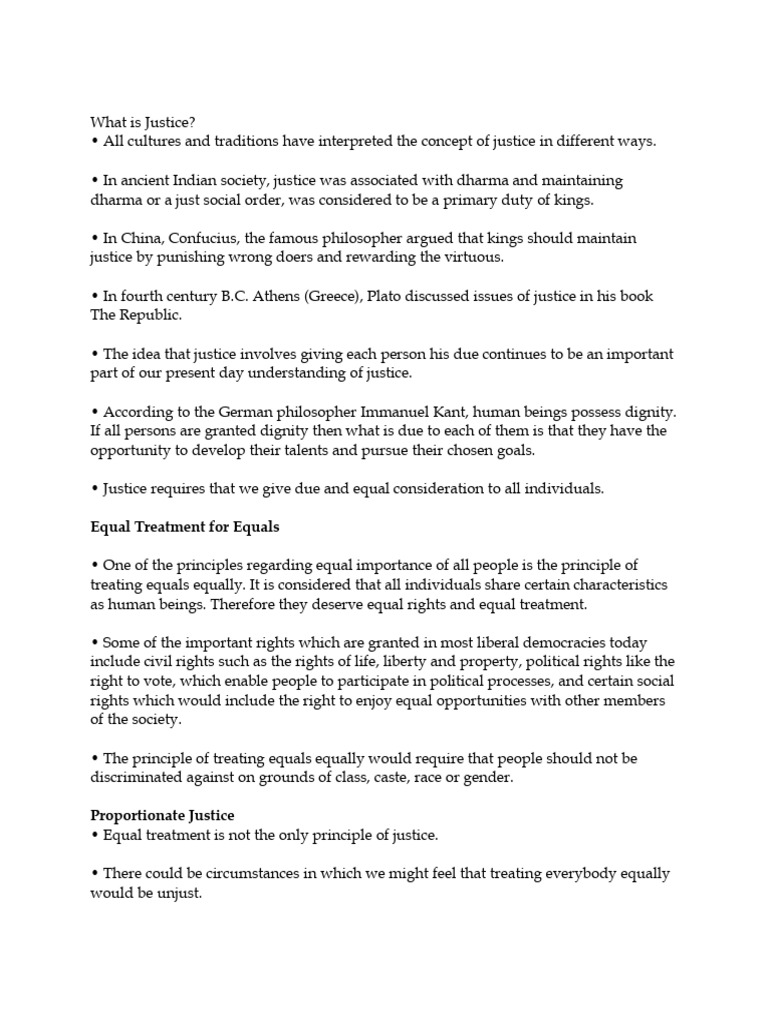 CH 10 Social Justice Notes | PDF | Justice | Crime & Violence