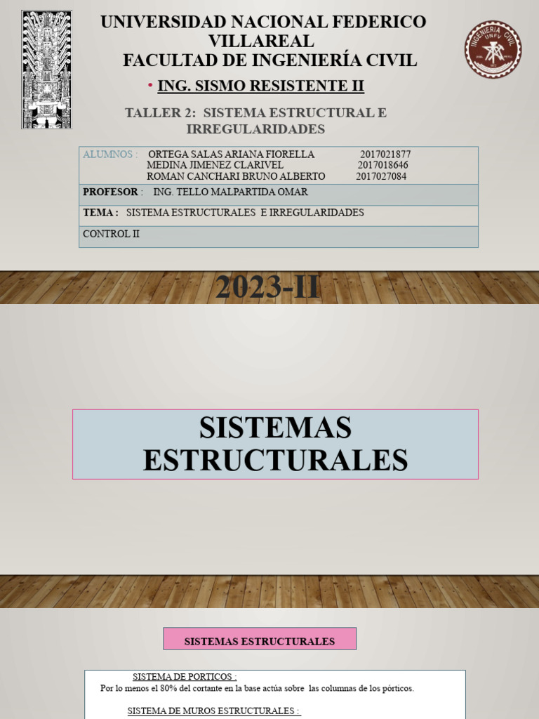 SEGUNDO TALLER SISMO 2-GRUPO 7 (1) | PDF | Ingeniería mecánica | Mecánica SEGUNDO TALLER SISMO 2-GRUPO 7 (1) | PDF | Ingeniería mecánica | Mecánica