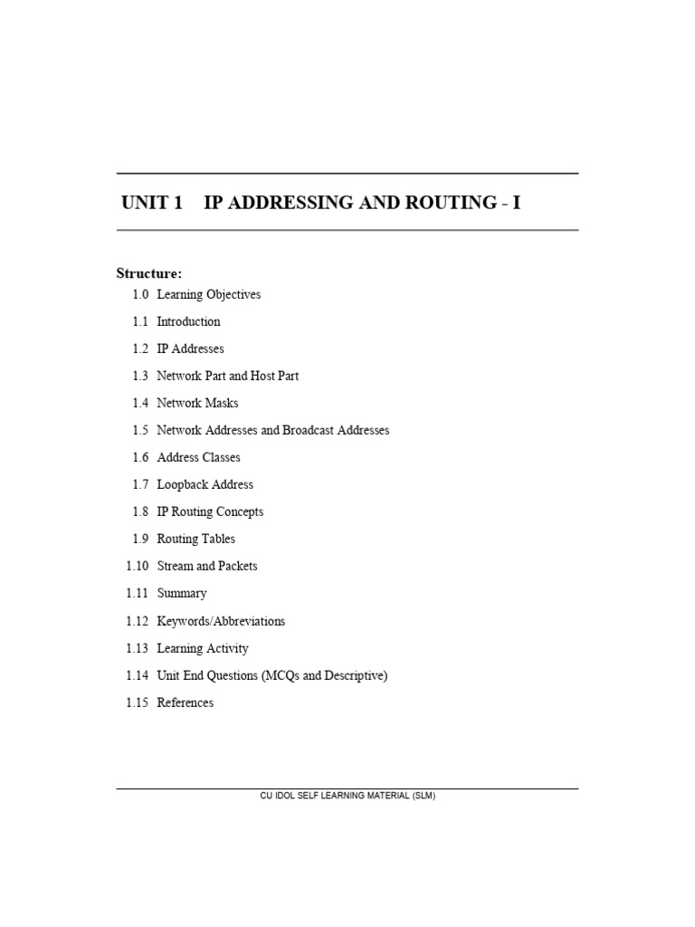 Advanced Networking - BOOK | PDF | Ip Address | Router (Computing)