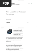 Alat Alat Fiber Optic Beserta Fungsinya | PDF