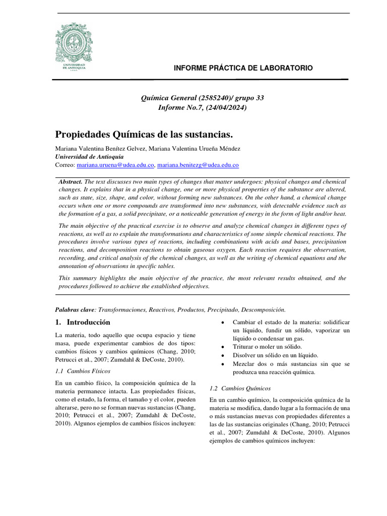Informe de Laboratorio Practica N°7 | PDF | Hidróxido de sodio | Ácido