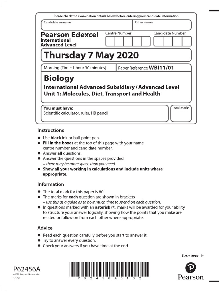 May20 Bio Unit1 Solved | PDF | Diastole | Biochemistry