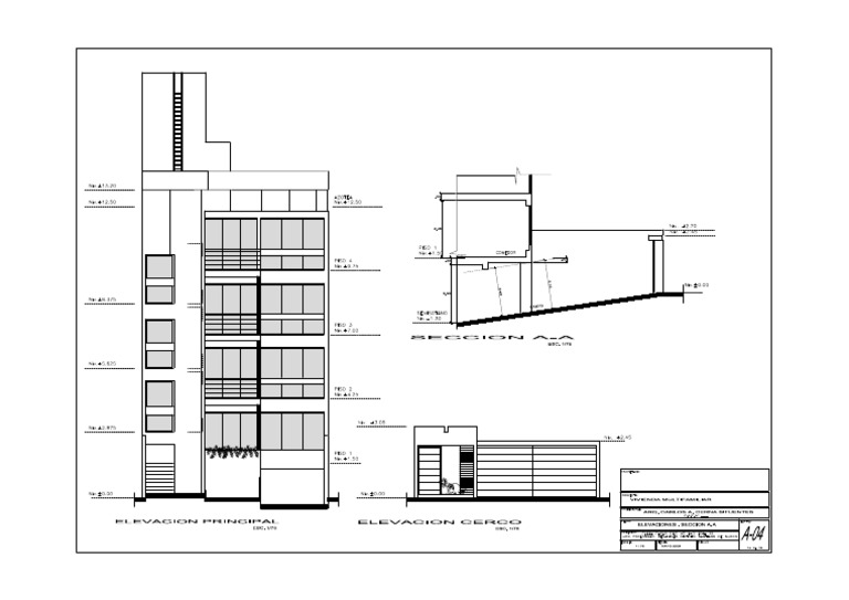 Archivo Plano de Obra - Elevacion | PDF