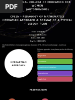 Herbartian Lesson Plan Model | PDF | Teaching Method | Question