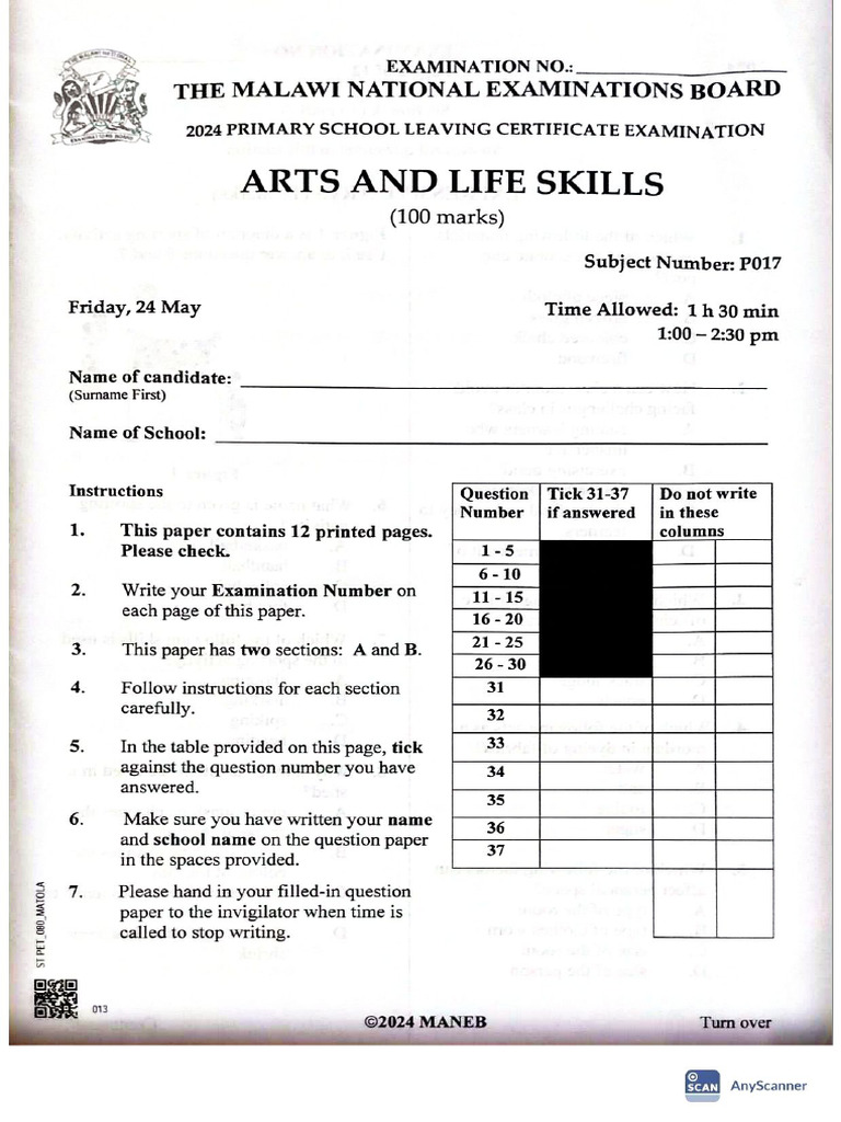 2024 Arts Maneb | PDF