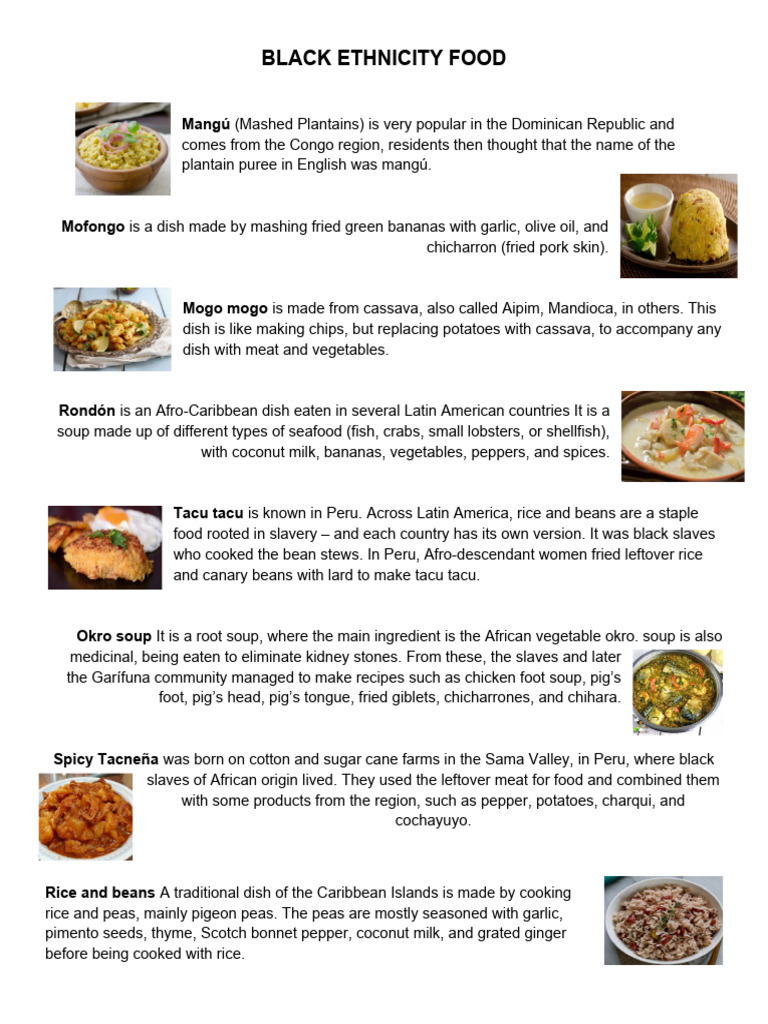 Black Ethnicity | PDF | North American Cuisine | Asian Cuisine