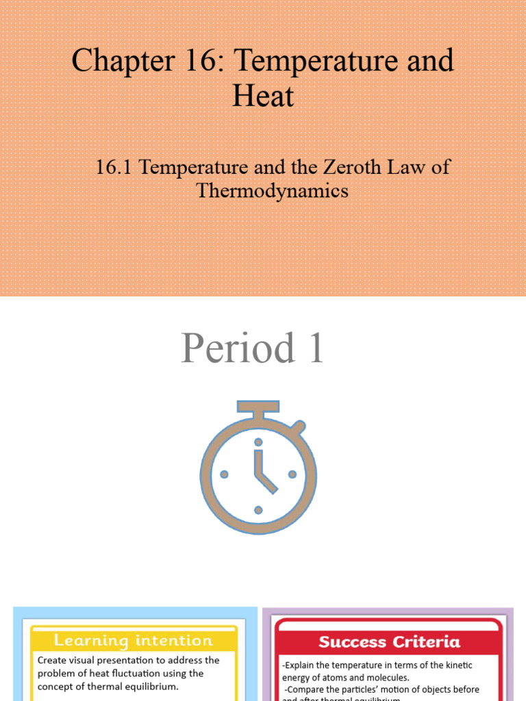 16.1 Temperature and the Zeroth Law of Thermodynamics | Download Free ...