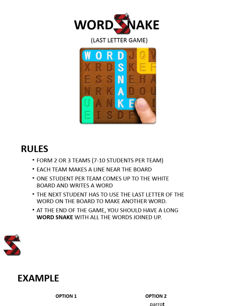 Word Snake | PDF