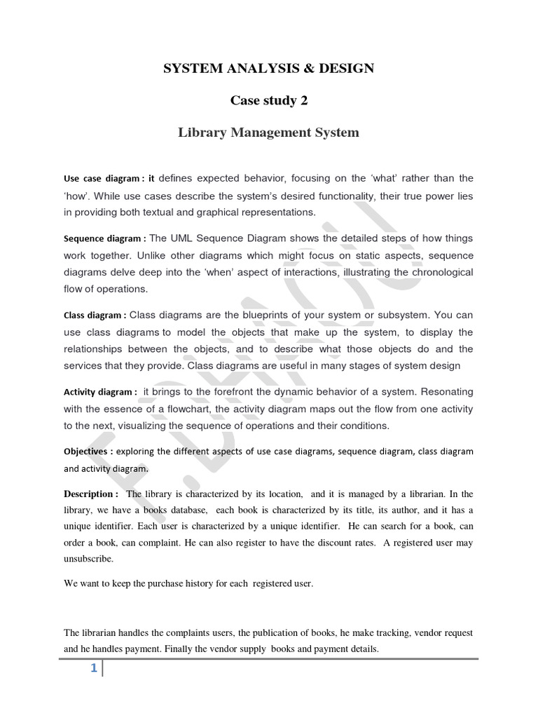 Case Study2 | Download Free PDF | Use Case | System