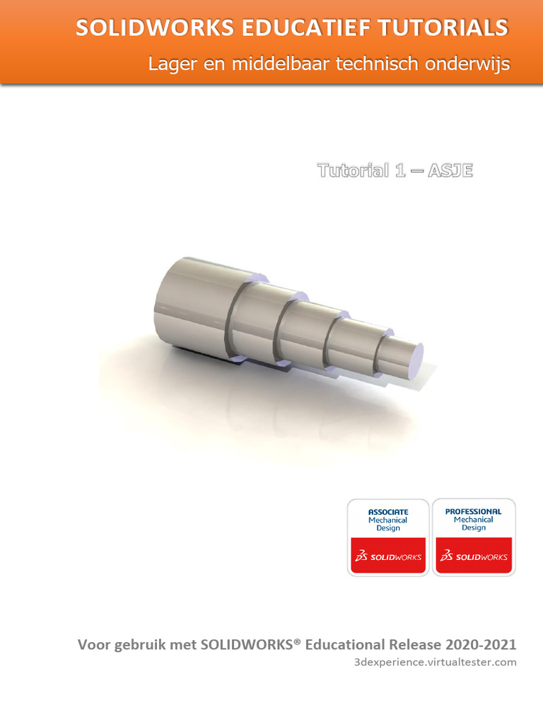 SolidWorks Tutorial 1 Voor Lager en Middelbaar Onderwijs (2020) | PDF ...