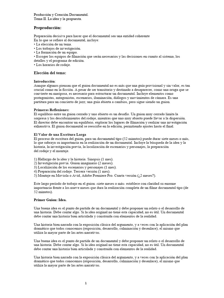 PCD Tema 2 | PDF | Documental | Ensayos