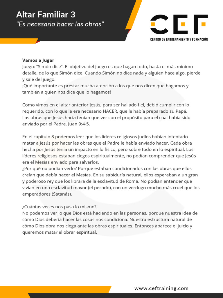 Altar Familiar | PDF | Jesús | Creencia religiosa y doctrina