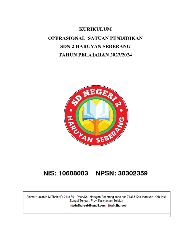 KOSP SDN 2 HARUYAN SEBERANG 2023-2024 - Compressed | PDF