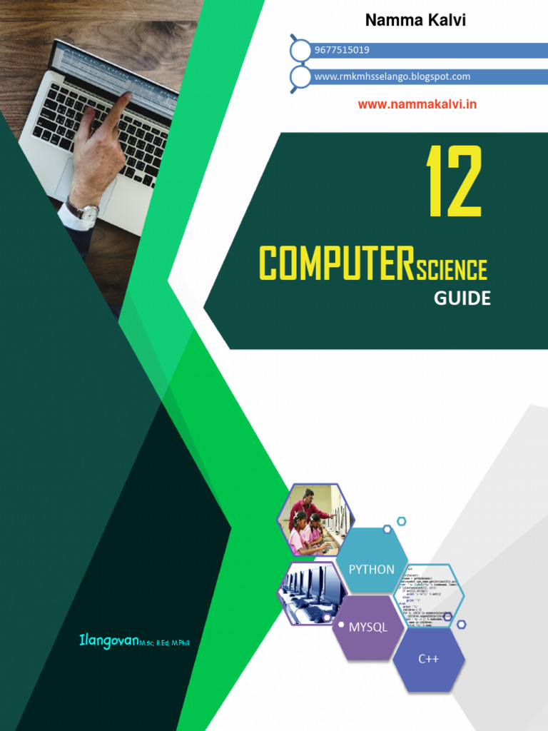 12th Computer Science Study Material | PDF | Scope (Computer Science) | Parameter (Computer ...