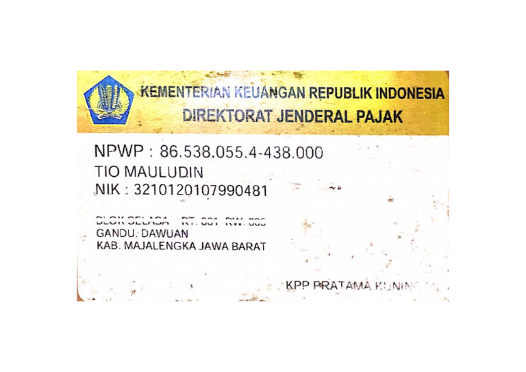 Scan NPWP | PDF