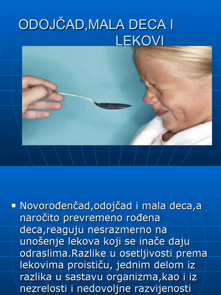 Primena Lekova Kod Dece To | PDF