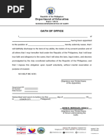 Oath of Office Form 1 | PDF | Oath Of Office | Practice Of Law