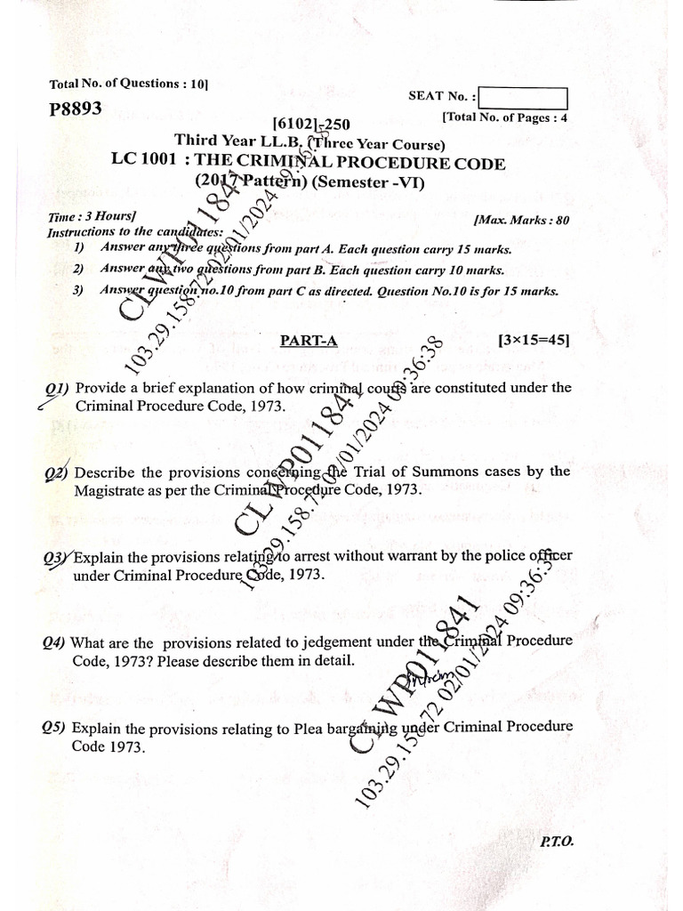 CRPC-sem-6 Amit K | PDF