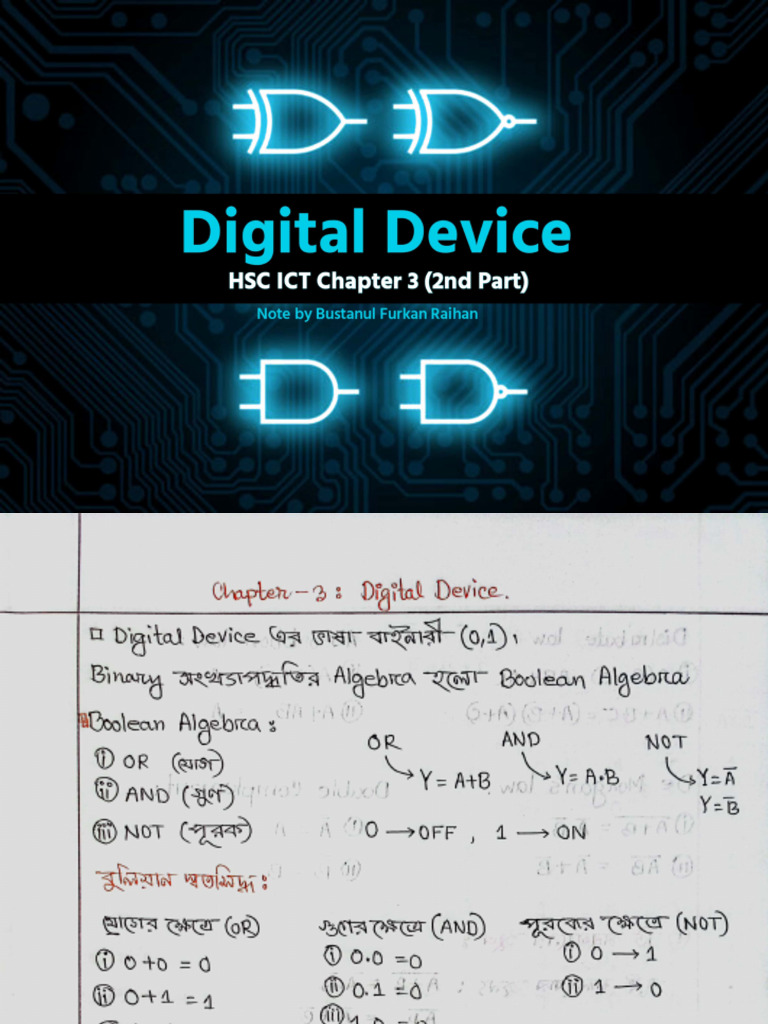 ICT Chapter 3 (Digital Device) by Raihan | PDF