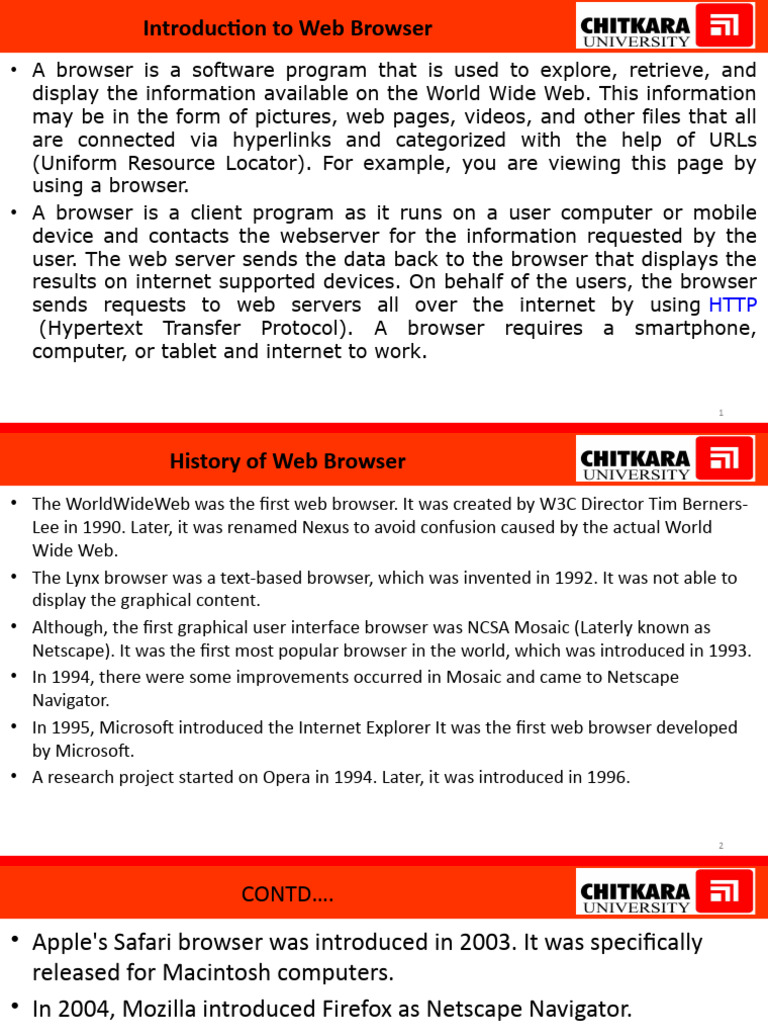 14 Web Browser and Its Types | PDF | World Wide Web | Internet & Web