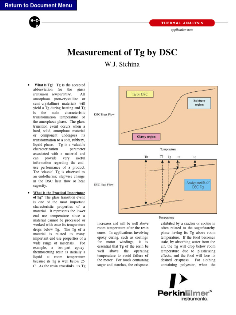 Measurement of Tg by DSC | Download Free PDF | Differential Scanning Calorimetry | Polymers