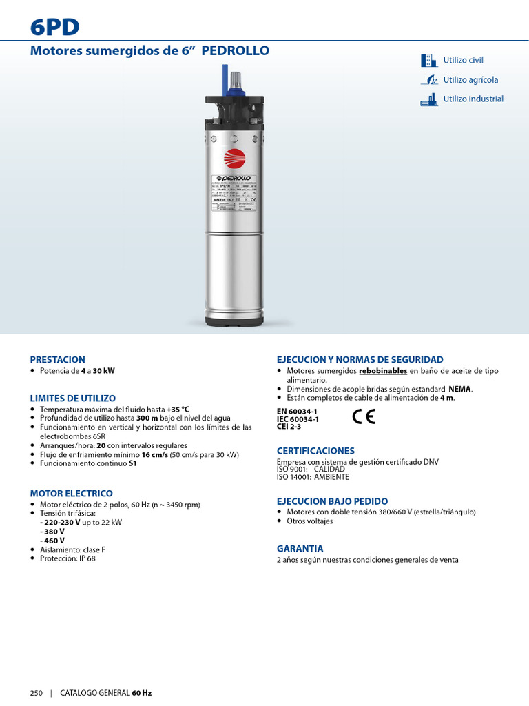 6PD ES 60Hz | PDF | Ciencia de los Materiales | Poder (Física)