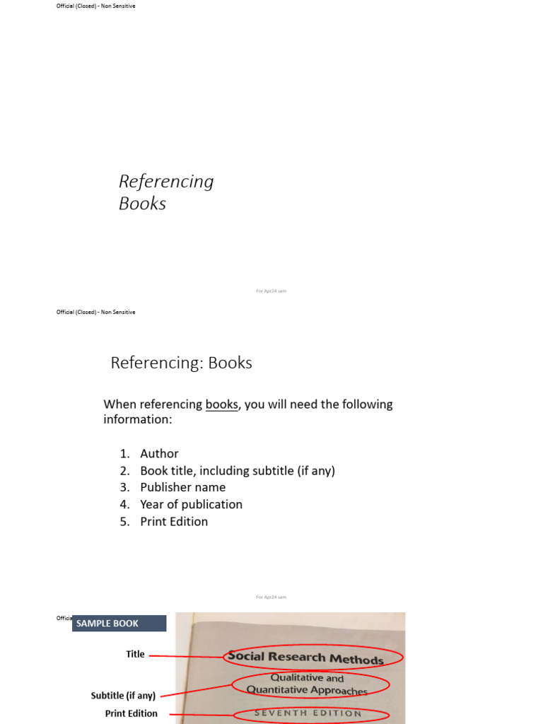 APA Style - References (Books) | PDF