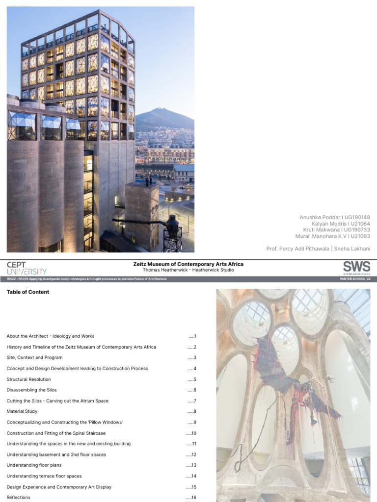 Zeitz Museum of Contemporary Arts Africa_FINAL_Anushka, Kruti, Kalyan ...