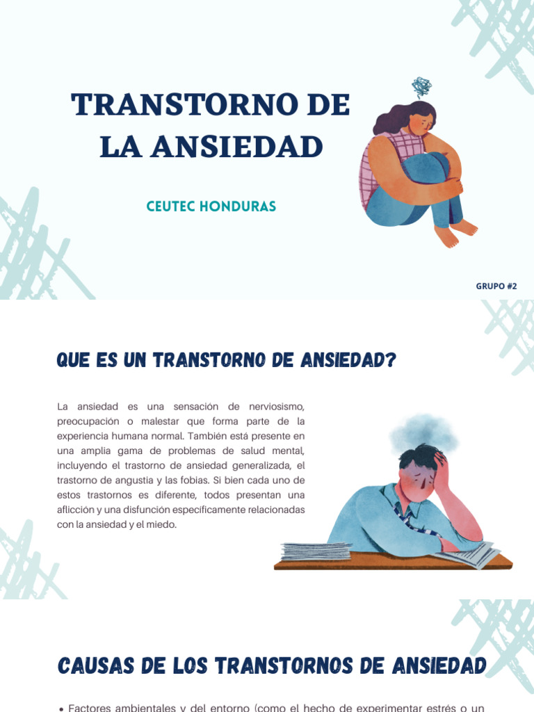 Presentación Diapositivas Prevención Del Estrés Azul Verde y Blanco | PDF | Ansiedad | Trastorno ...