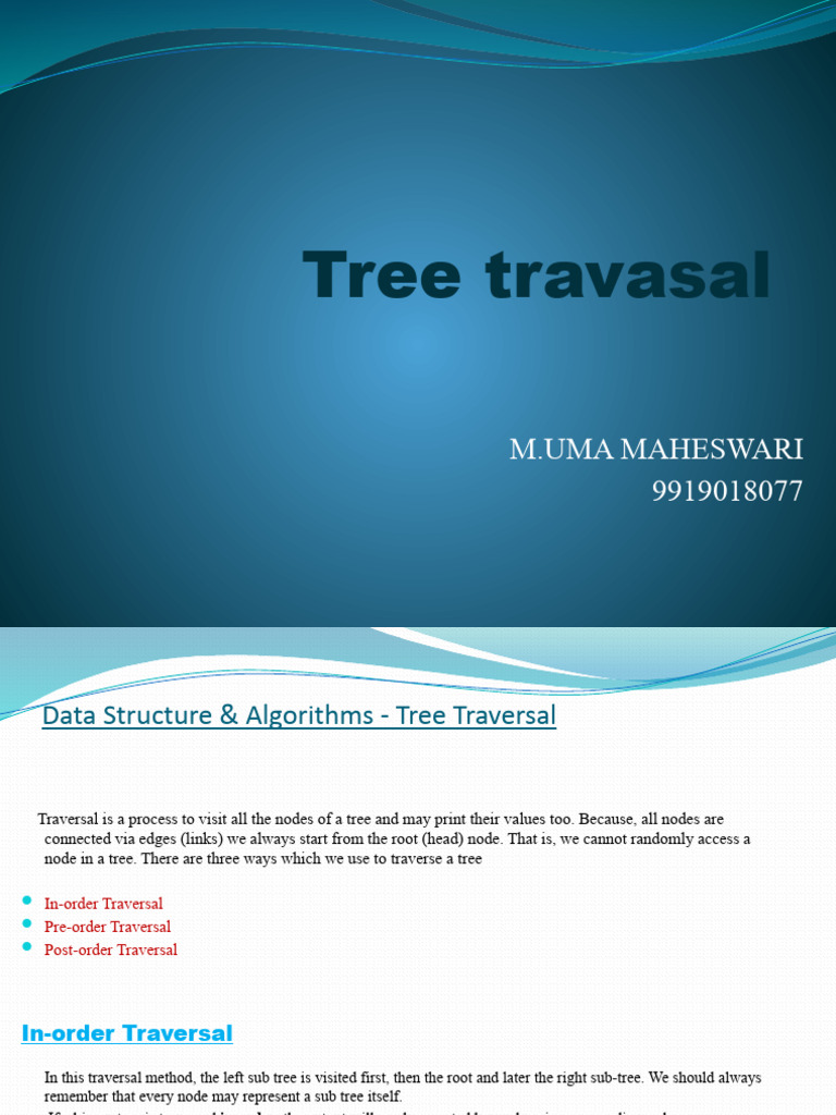 Tree Travasal | PDF | Applied Mathematics | Theoretical Computer Science