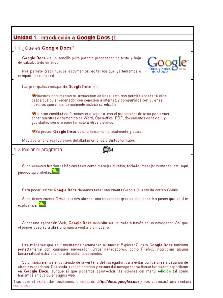 Manual Google Docs | PDF | Point and Click | Archivo de computadora