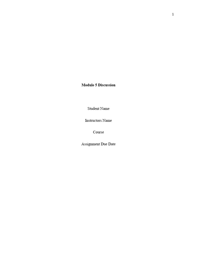 Module 5 Discussion 56.edited | PDF | Educational Assessment | Learning