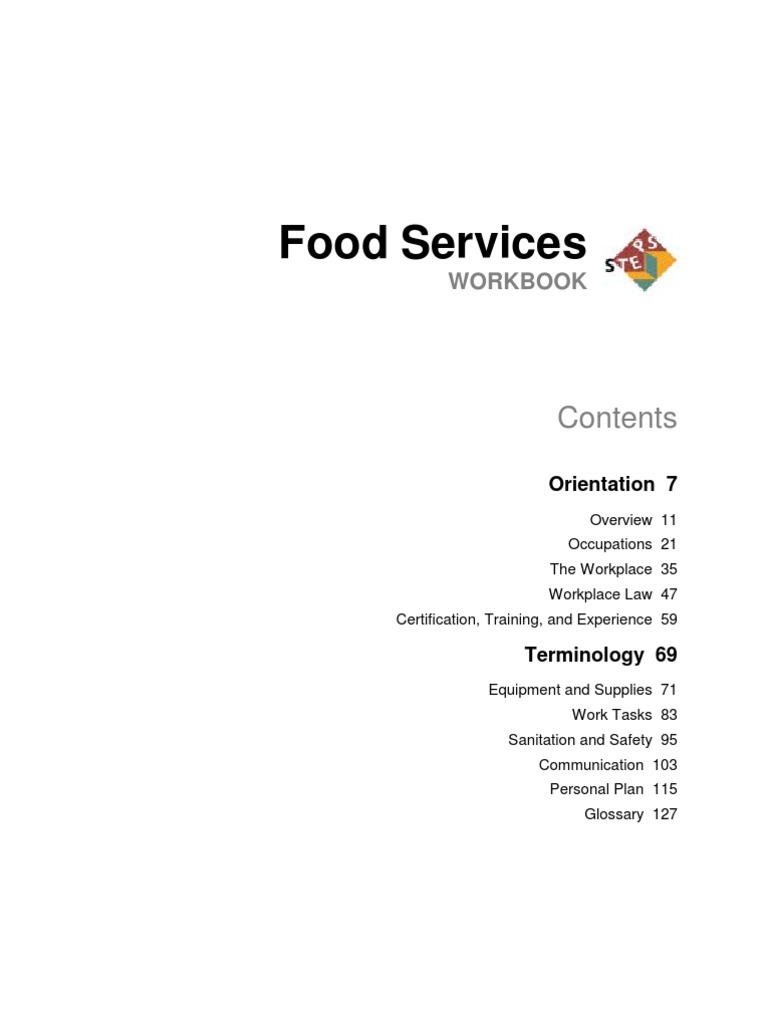 Food Workbook | PDF