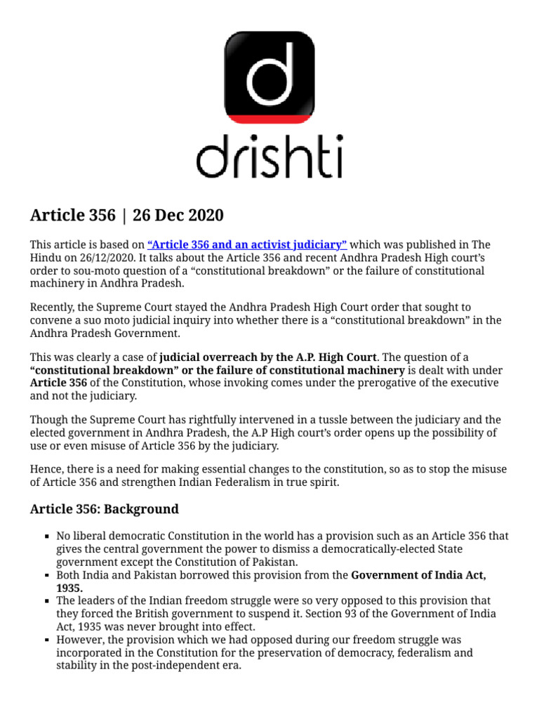 Daily-News-Editorials Article-356 Print Manually | PDF | Government ...