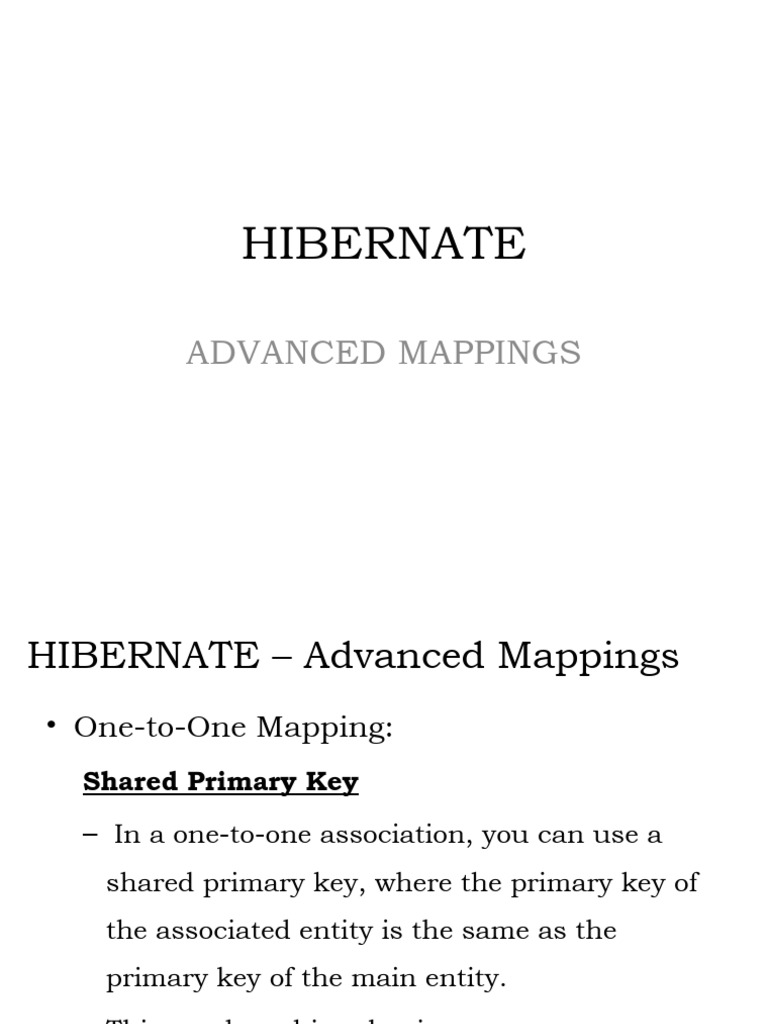 Session 5 - Hibernate - Advanced Mappings | PDF | Data Management | Databases