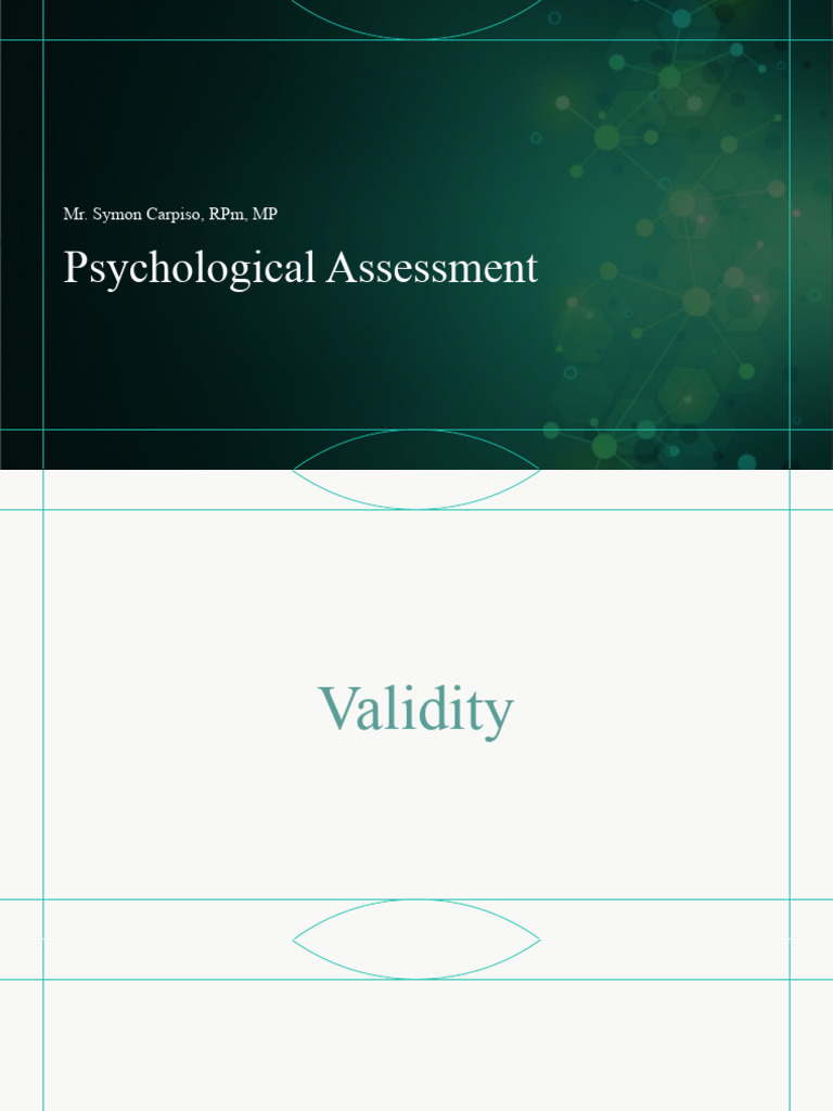 Topic 4 Pa | PDF | Validity (Statistics) | Psychometrics