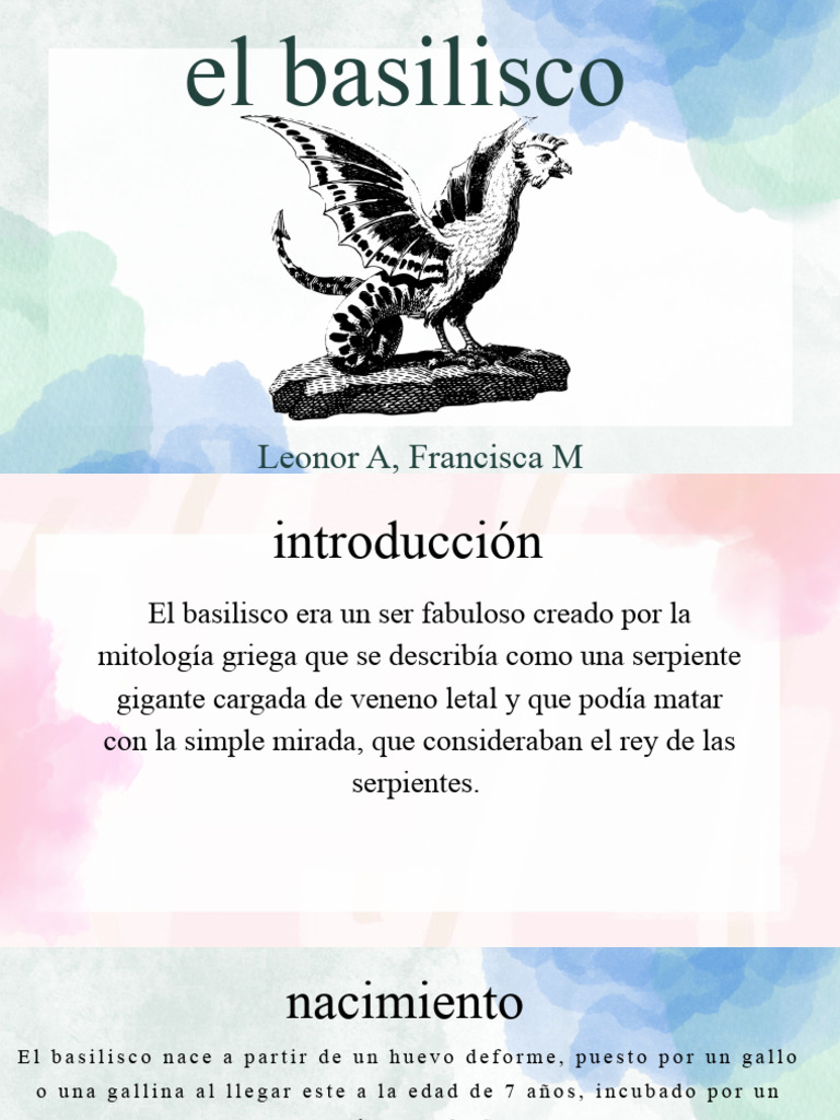 Presentación Del Basilisco | PDF | Historia