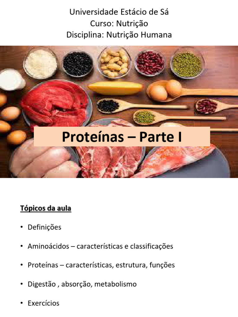 Prote_nas_Parte_01 | Download grátis PDF | Aminoácido | Proteínas