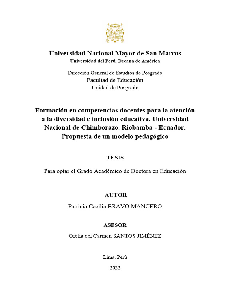 Bravo - MP Formacion de Competencias | PDF | Maestros | Inclusión ...